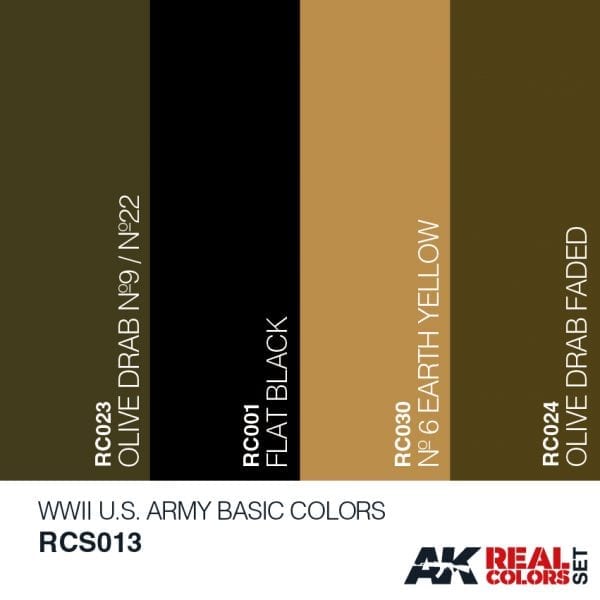 Buy WWII U S Army Basic Colors Set Online AK Interactive buy-wwii-u-s-army-basic-colors-set-online-ak-interactive
