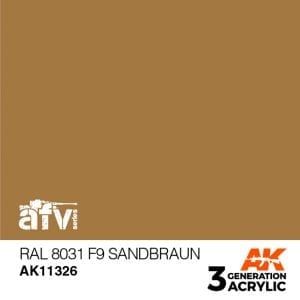 RAL 8031 F9 SANDBRAUN - AFV | AK Interactive | The weathering #Brand